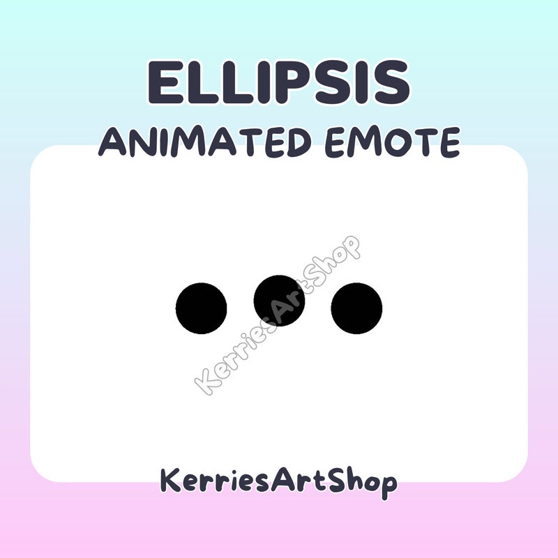 Ellipsis - Etsy