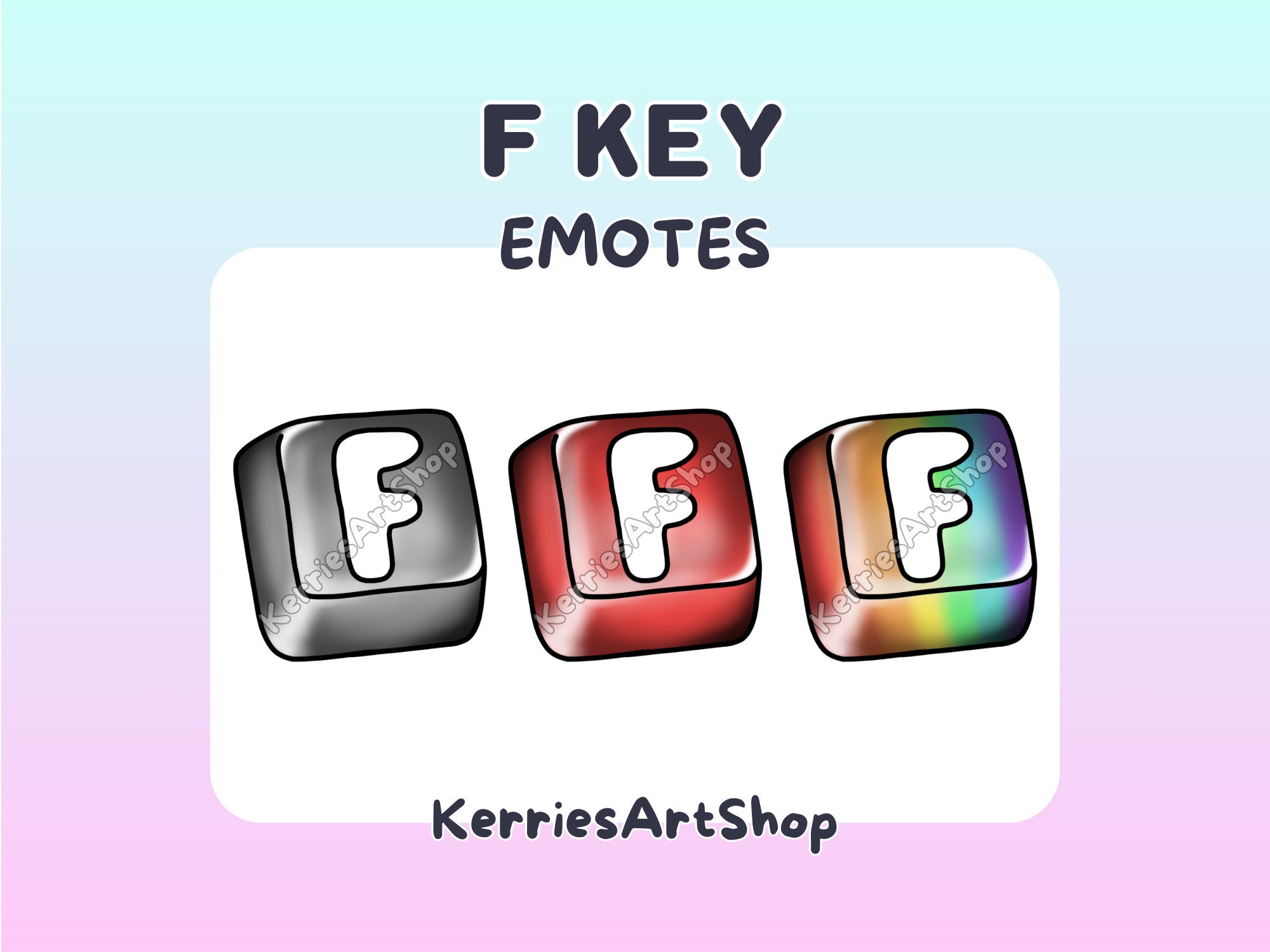 F Key Emote | Fail Emote | F in Chat | Key Emote | RIP Emote | Rainbow ...