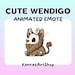 Animated Mythical Creature Emote | Cute Halloween Emote | Wendigo ...
