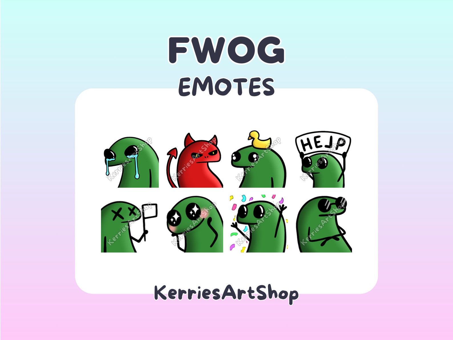Funny Frog Emotes | Meme Emotes | Silly Twitch Emotes | Green Blob ...