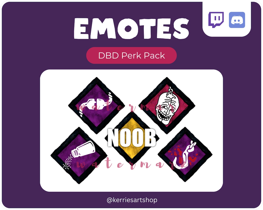DBD Emotes Dead by Daylight Twitch Emotes Funny Emotes - Etsy