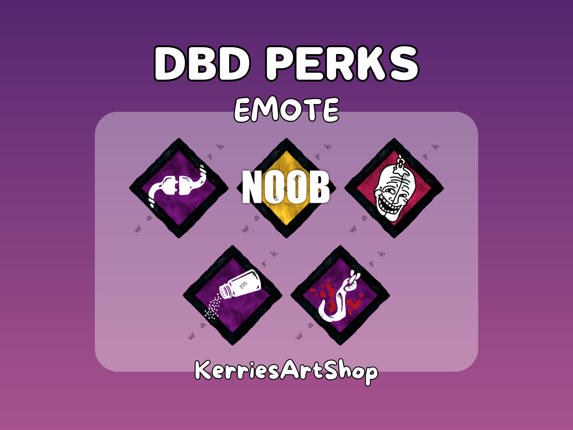 DBD Emotes Dead by Daylight Twitch Emotes Funny Emotes Dbd Dc Emote ...