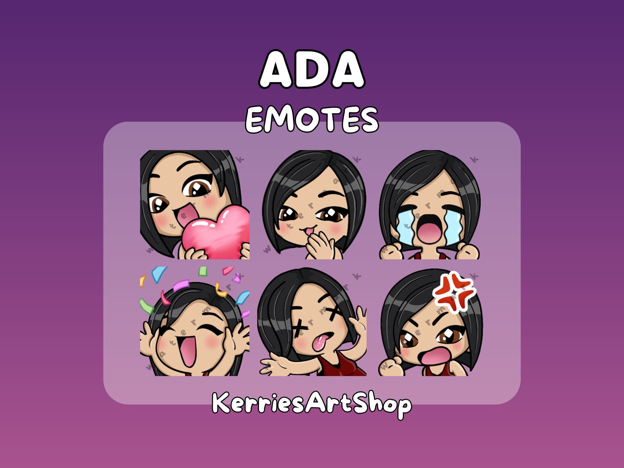 DBD Ada Wong Emotes Dead by Daylight Ada RE Emotes Kawaii Dbd Survivor ...