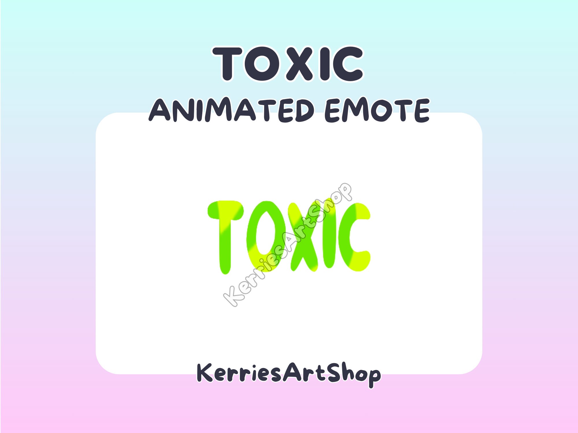 Toxic Animated Emote Toxic Dripping Emote Bad Manners Emote Animated ...