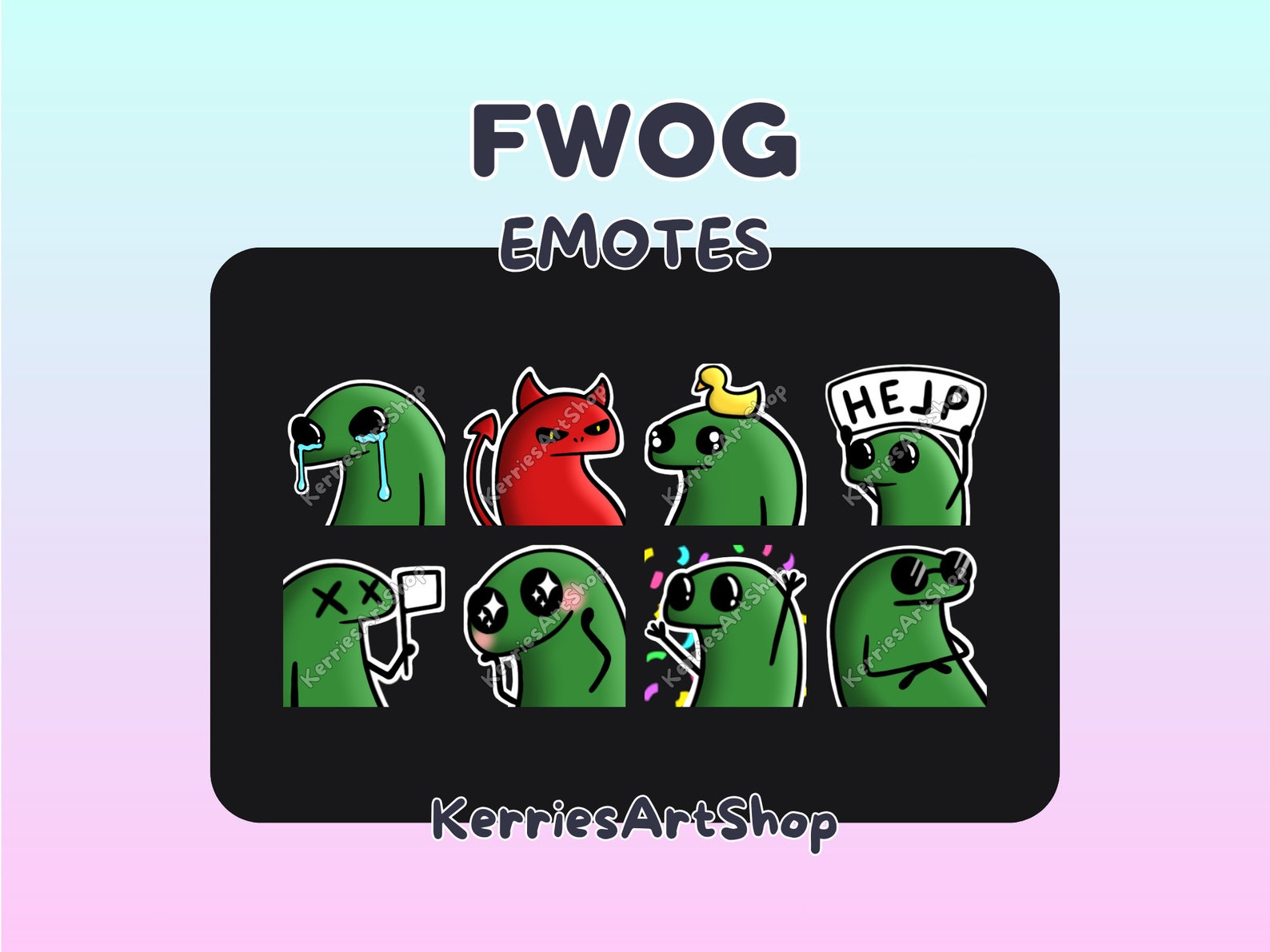 Funny Frog Emotes | Meme Emotes | Silly Twitch Emotes | Green Blob ...