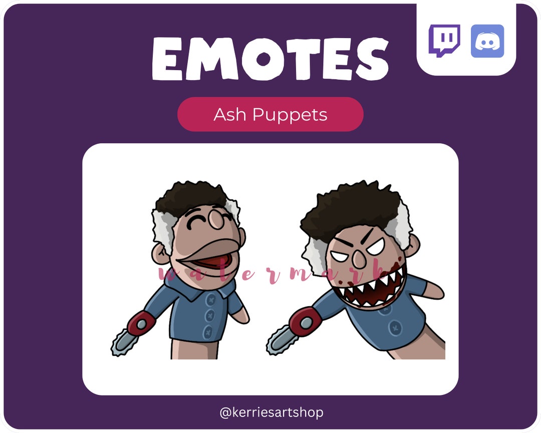 Ash Emotes Ash Williams DBD Emotes Dead by Daylight Twitch Emotes Sub ...