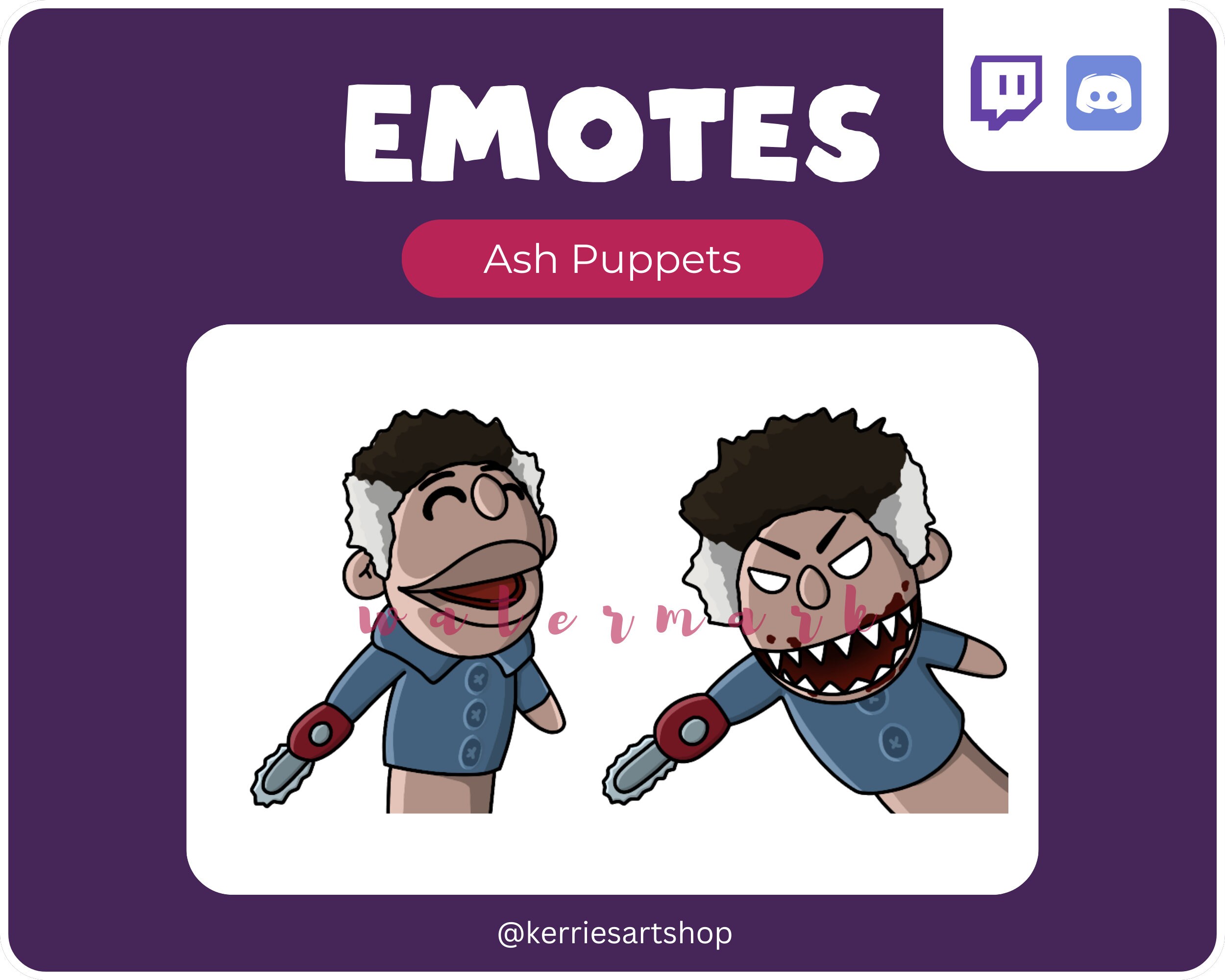 Ash Emotes Ash Williams DBD Emotes Dead by Daylight Twitch Emotes Sub ...