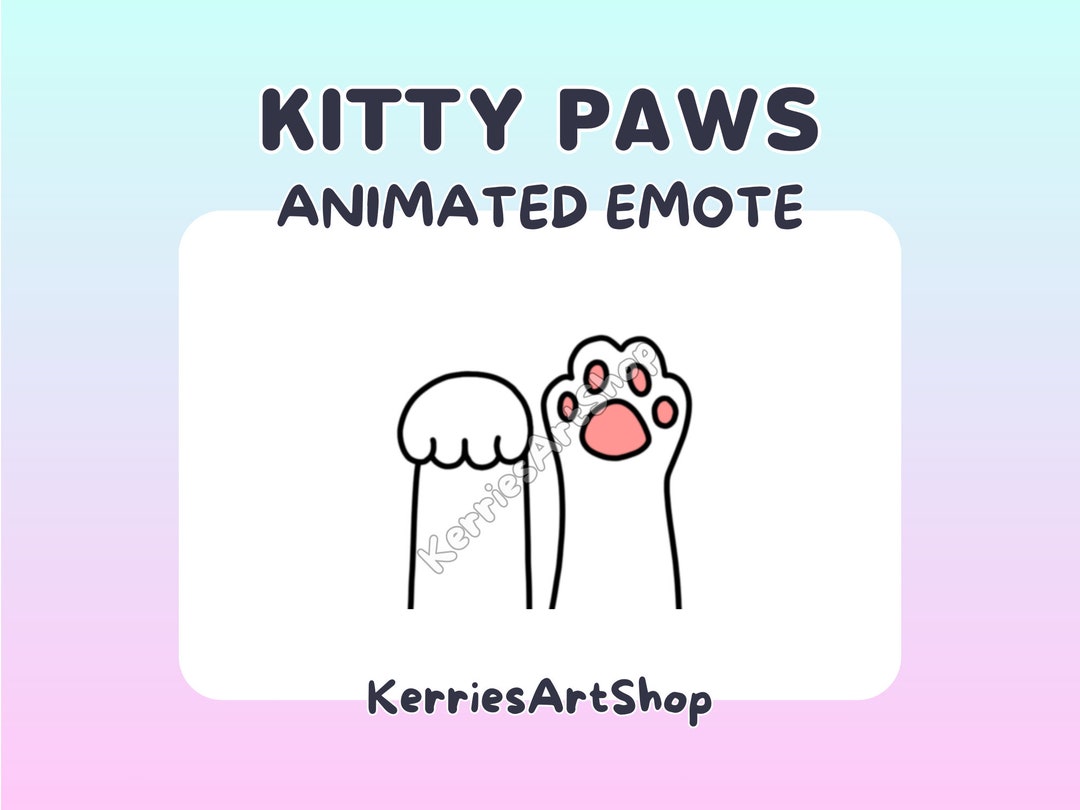 Animated Cat Paws Twitch Emote Animated Cat Emote Cute Kitty Paws Emote ...