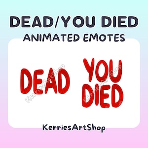 Die of Death Emotes - Etsy
