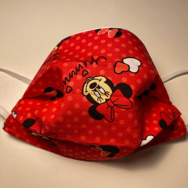 Minnie Mouse Face Mask - Etsy