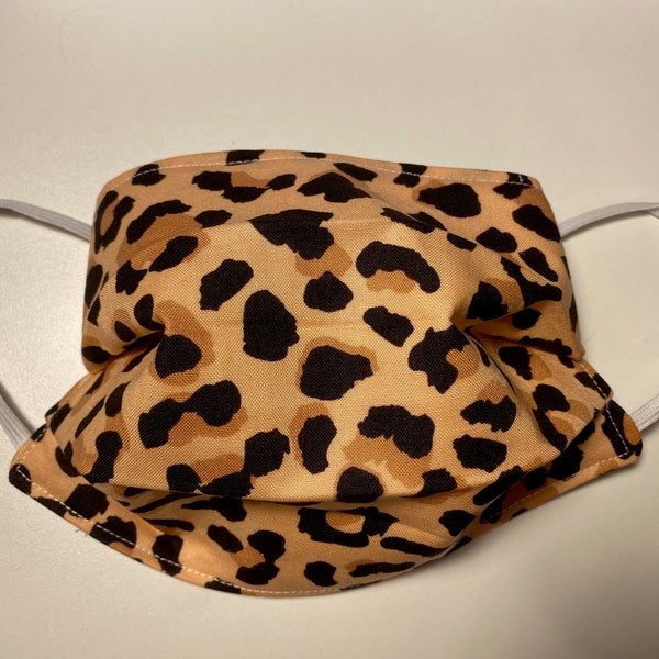 Cheetah Face Mask - Etsy