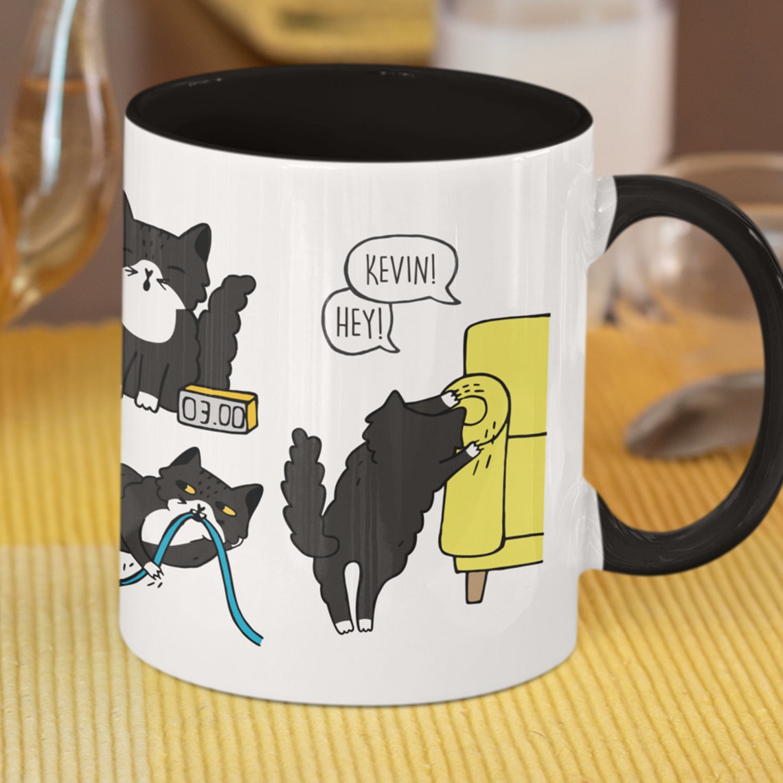 Custom Tuxedo Cat Mug Personalized Tuxedo Cat Mug Funny - Etsy