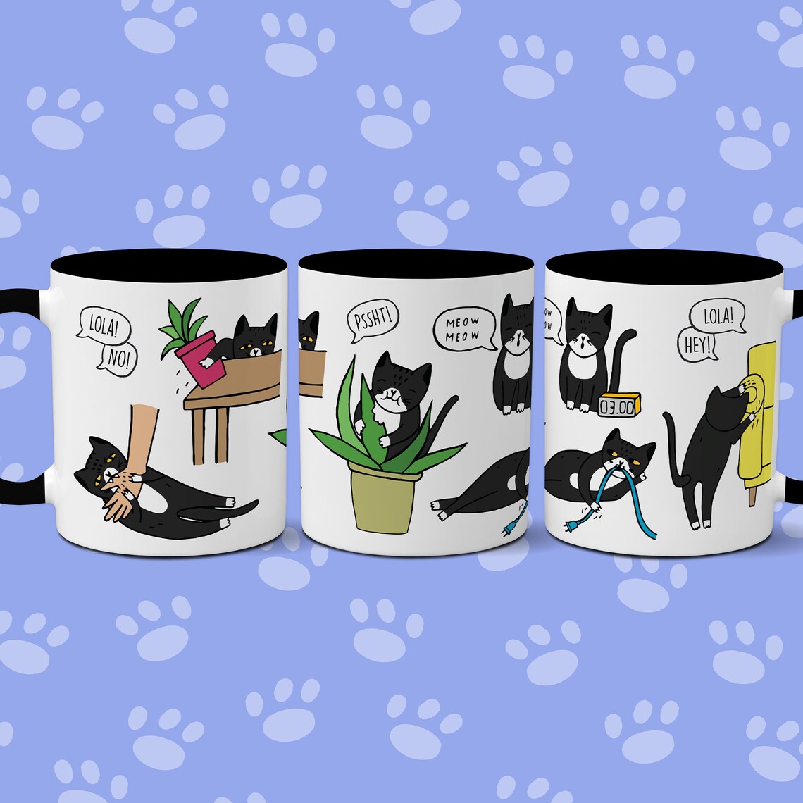 Custom Tuxedo Cat Mug Personalized Tuxedo Cat Mug Funny - Etsy
