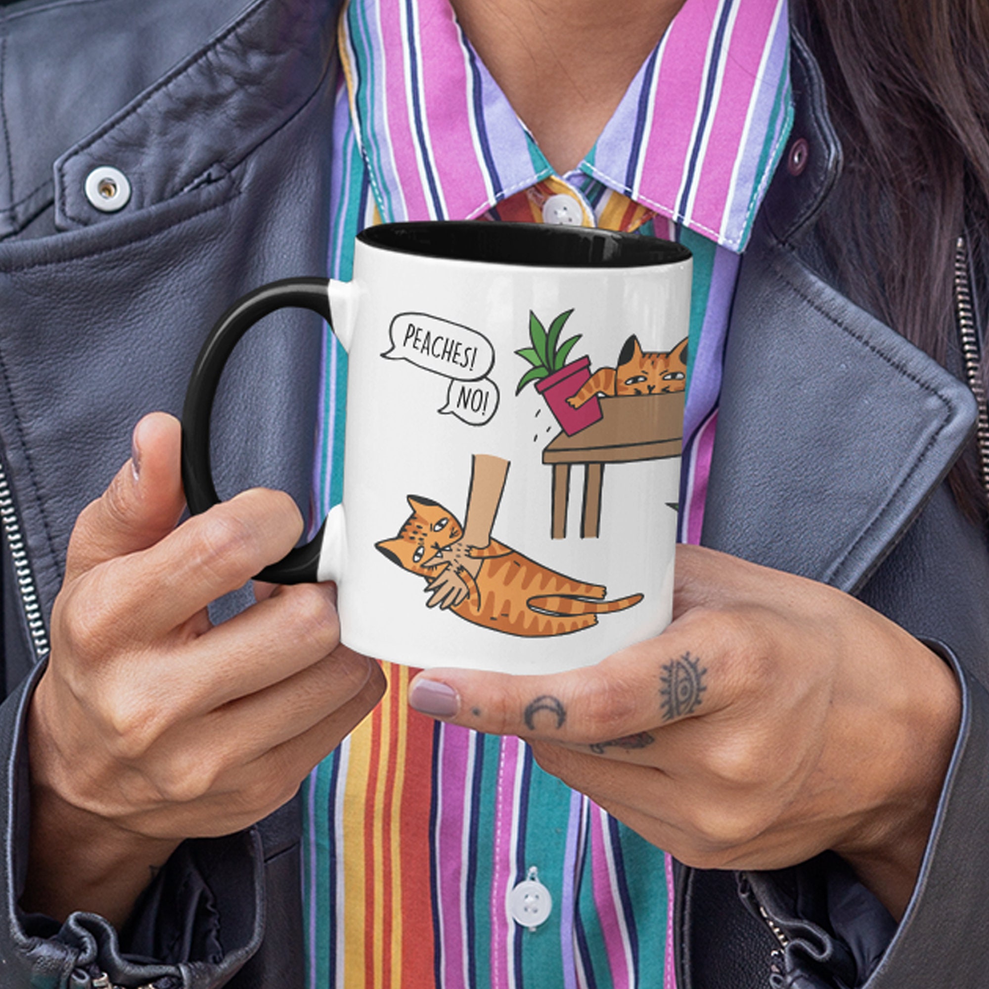 Custom Tabby Cat Mug Personalized Tabby Cat Mug Funny Gift - Etsy