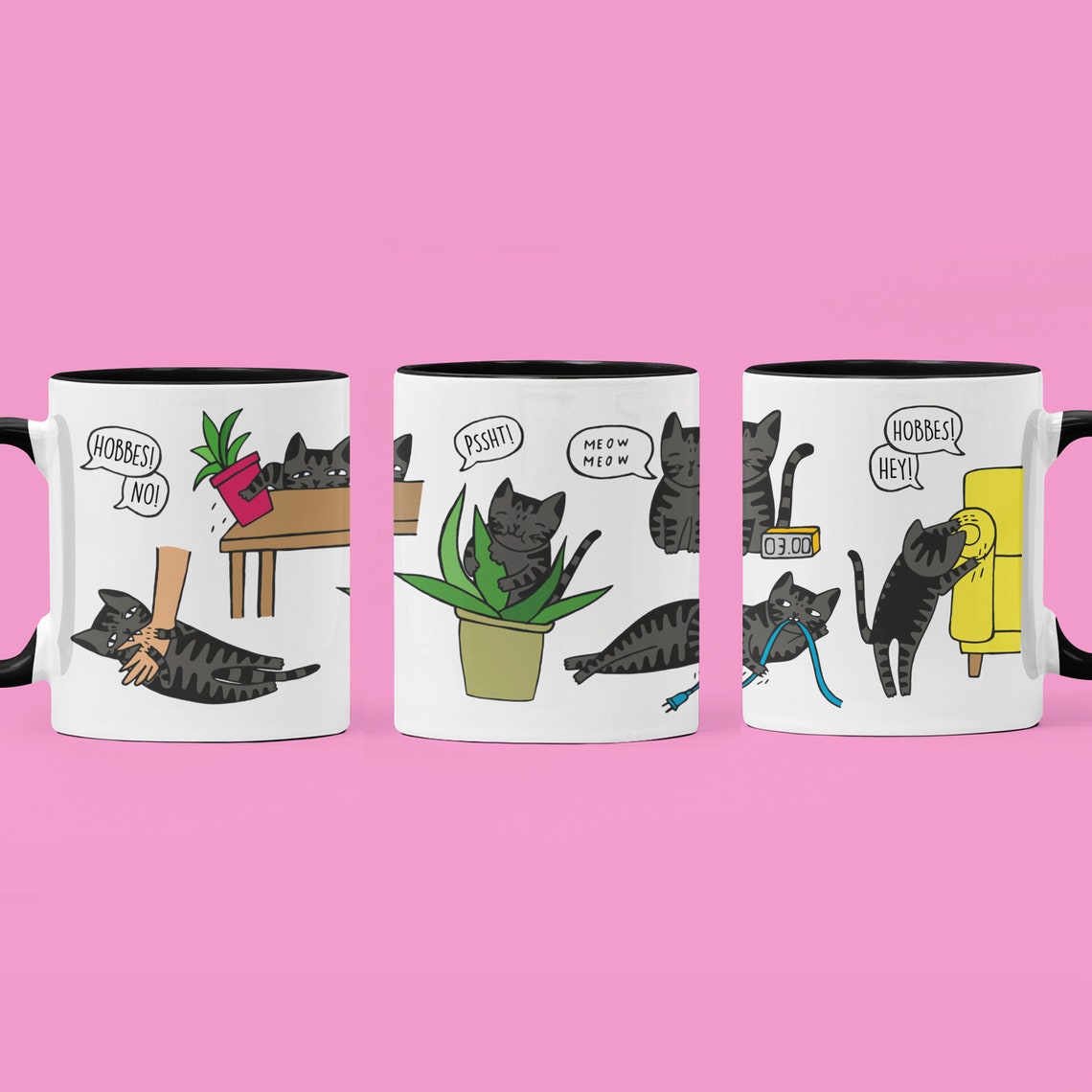 Custom Tabby Cat Mug Personalized Tabby Cat Mug Funny Gift - Etsy