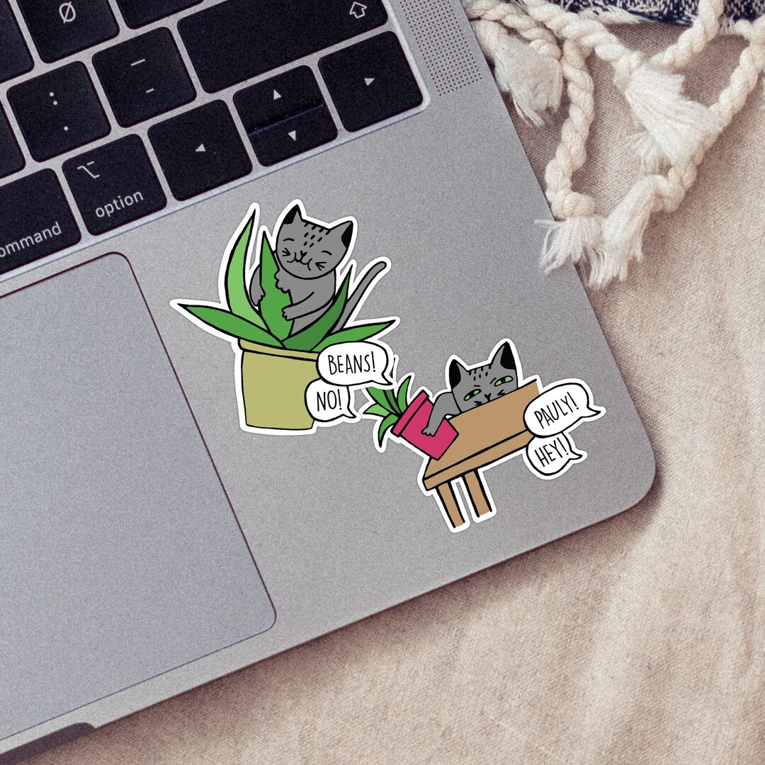 Custom Russian Blue Cat Sticker Personalized Russian Blue Cat Sticker ...