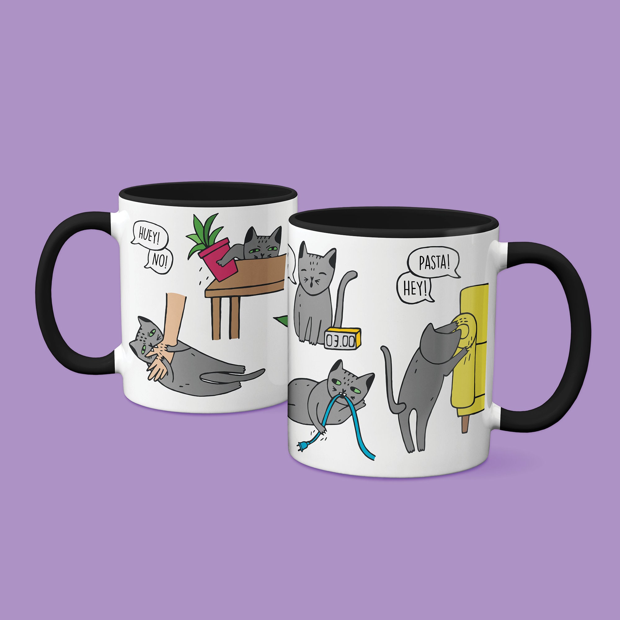 Custom Russian Blue Cat Mug Personalized Russian Blue Mug - Etsy