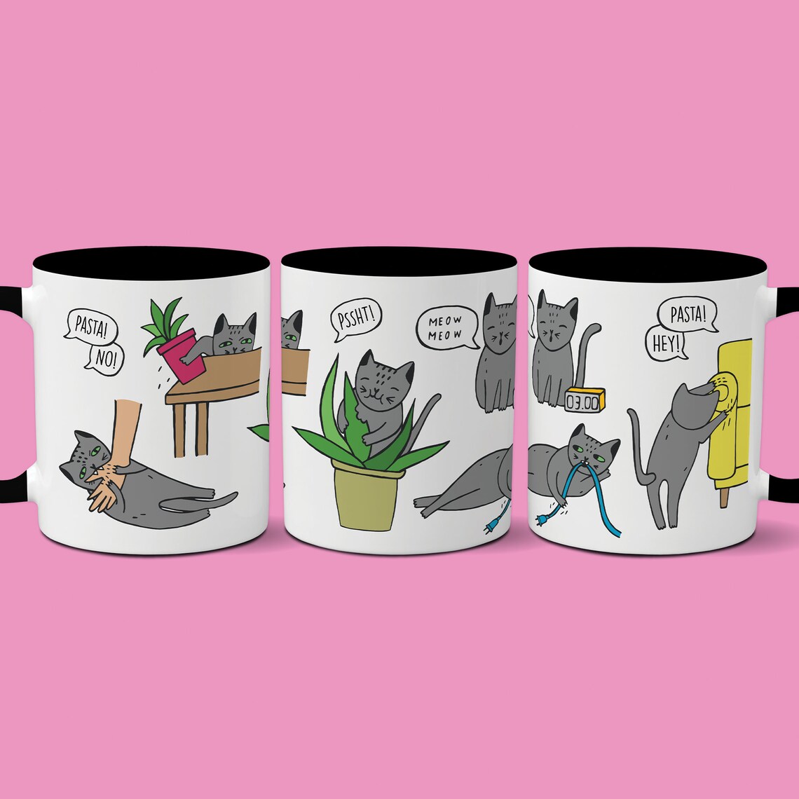 Custom Russian Blue Cat Mug Personalized Russian Blue Mug - Etsy