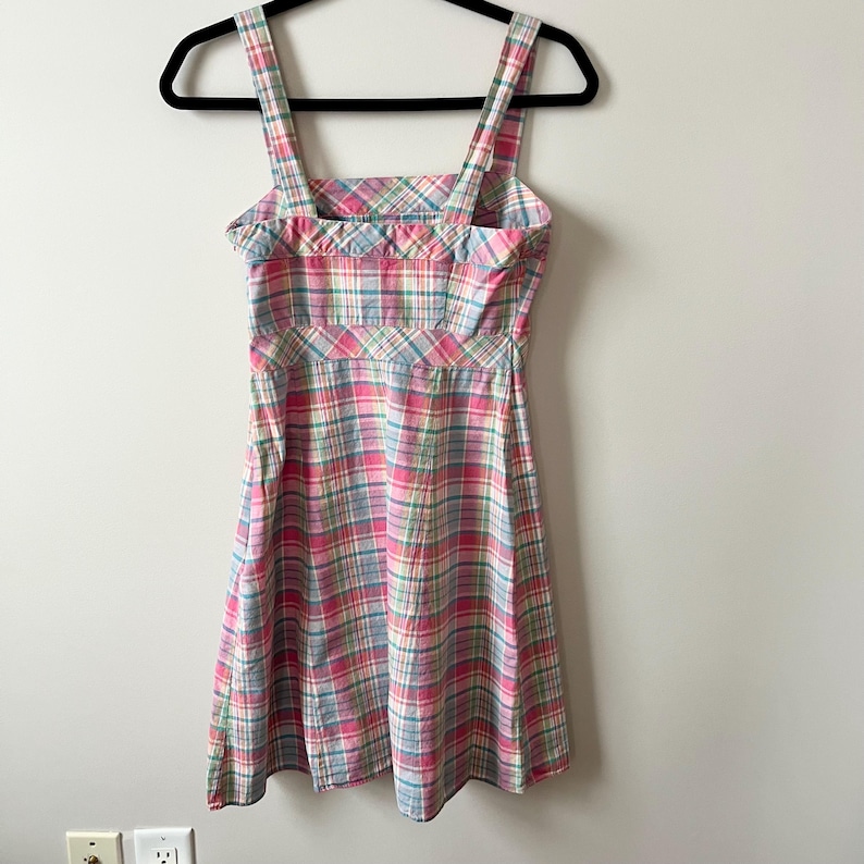 Vintage Early 2000s GAP Madras Plaid Sundress – Pink & Blue Pastel ...
