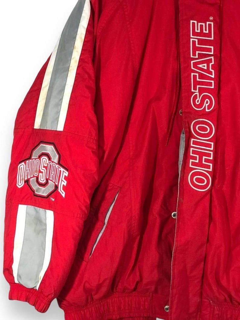 Vintage Ohio State Buckeyes Starter Football Club Ncaa Jacket Zipper ...