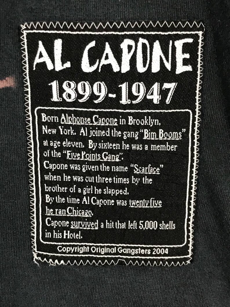 Vintage 2004 Al Capone Original Gangster OG Tshirt Shirt Tees Roundneck ...