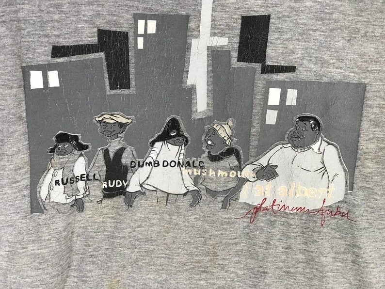 Vintage Fubu Platinum Fat Albert Cartoon Hip Hop Rnb Streetwear Tshirt ...
