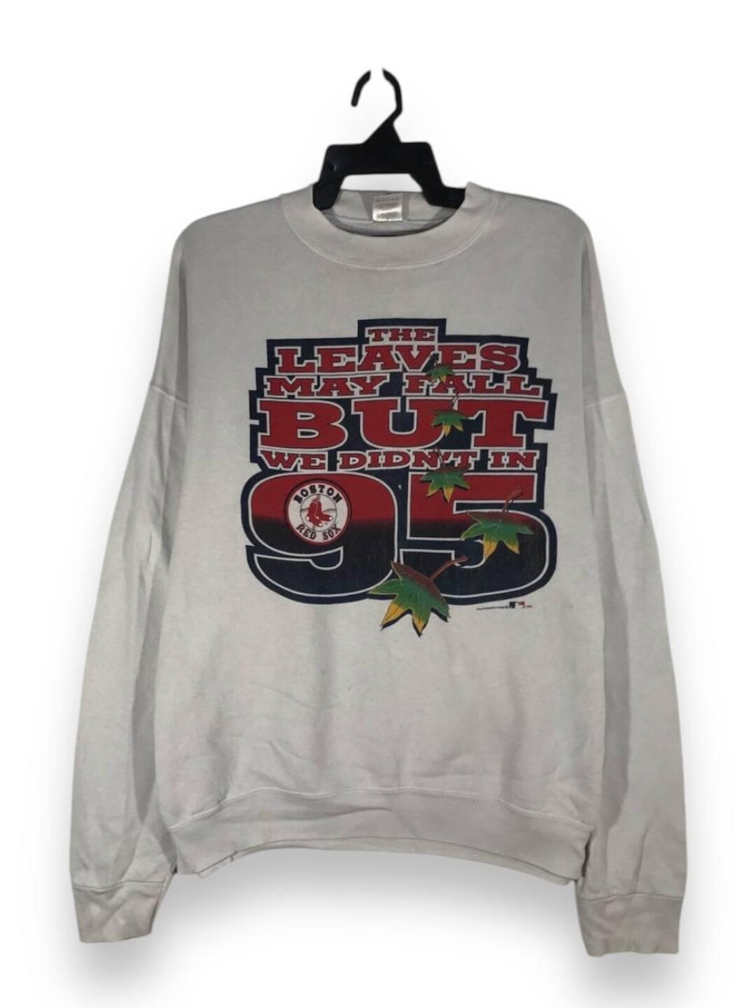 Vintage 90s 1995 Boston Red Sox Sweatshirt Pullover Crewneck Size XXL ...