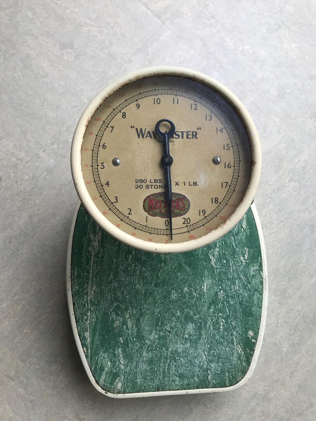 Art Deco Vintage, Waymaster Mechanical Scales. Weighing Scales - Etsy