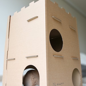 The Castle - Corrugated Cardboard Castle for Bunny Rabbits & Cats - Etsy UK