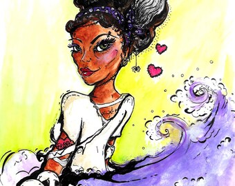 Frankenstein and Bride of Frankenstein Pulp Art / Pin up Print - Etsy