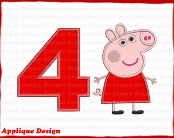 Applique Peppa Pig | Etsy