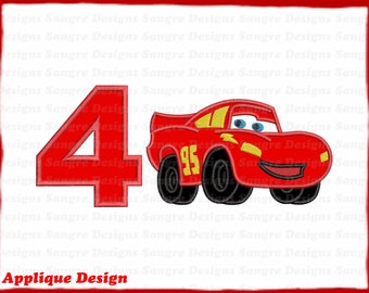 Lightning Mcqueen Number | Etsy