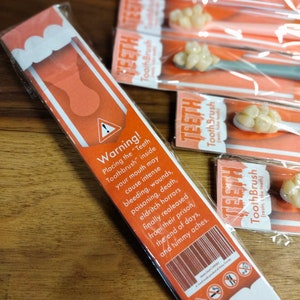 Resin Teeth Toothbrush: Novelty Gag Gift, Creepy Decor - Etsy