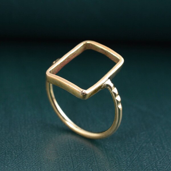 Rectangle Ring - Etsy