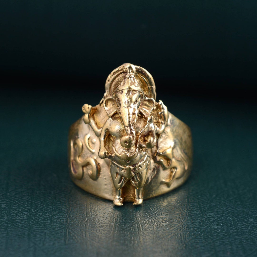 Lord Ganesha Ring, Hindu God Ring, Handmade Ring, Good Luck Ring, Lord ...