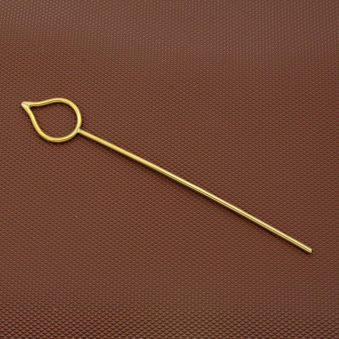 Gold Hair Stick in Brass, Gold Hair Fork, Wiggle Hair Pin, Gold Hair ...
