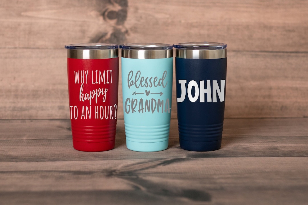 Personalized Insulated Stainless Steel Tumbler, Custom Engraved Tumbler ...