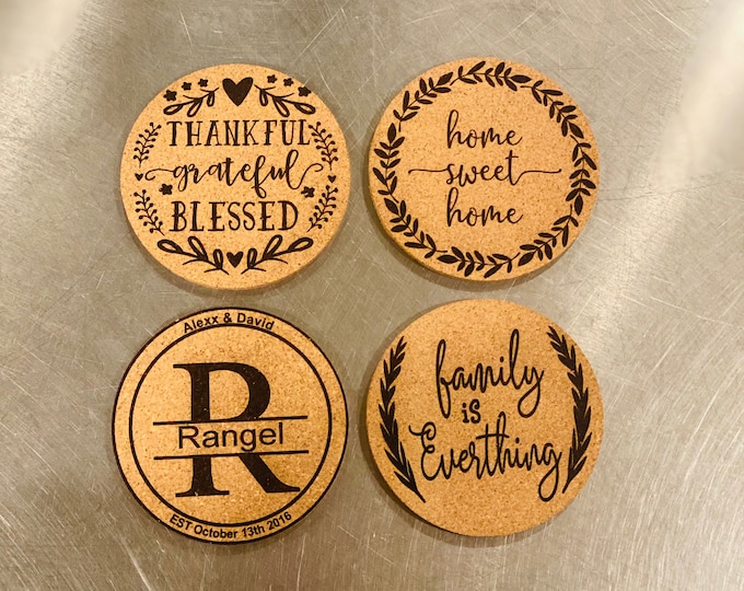 Custom Coasters With Any Logo Name or Quote of Your Choice ...