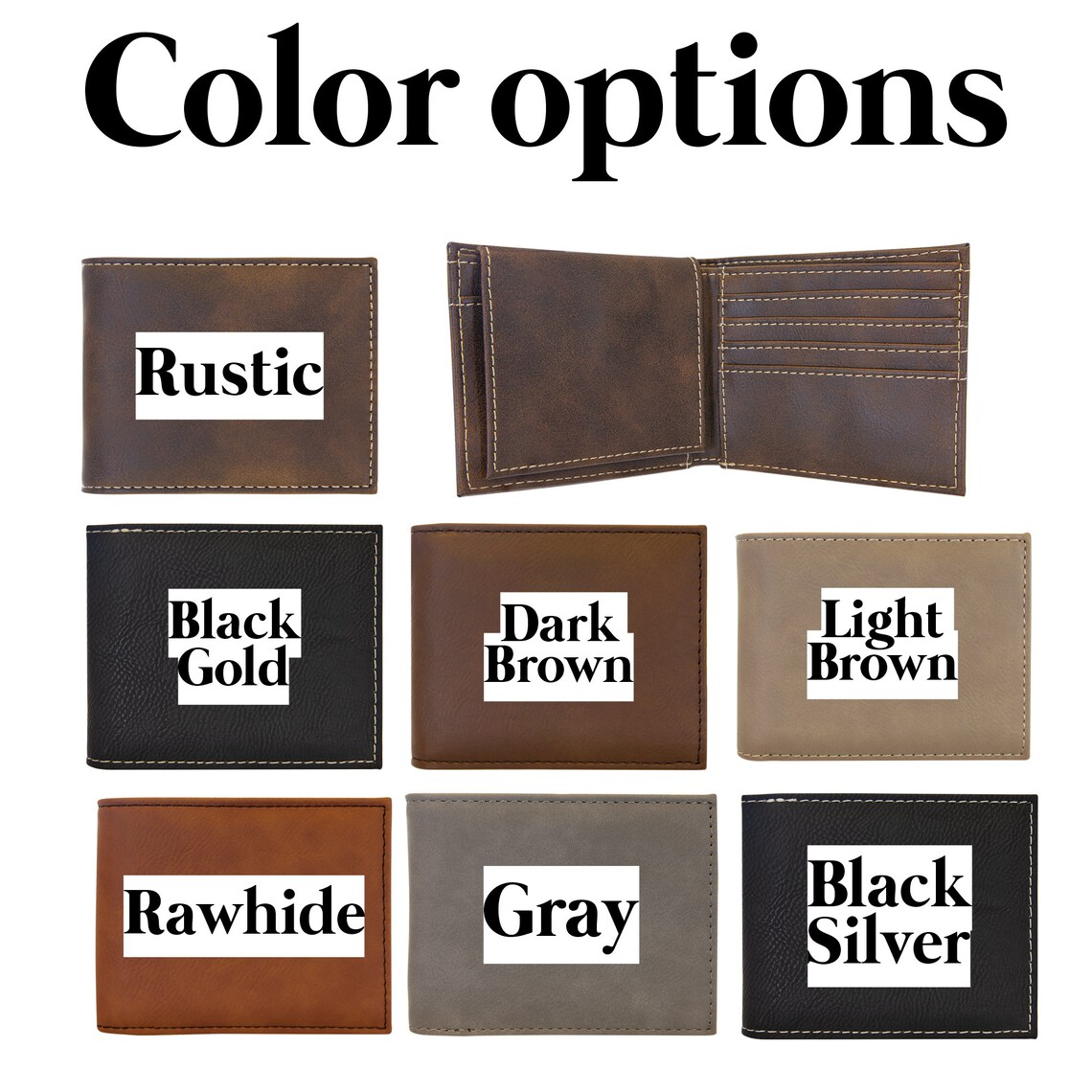 Custom Leather Wallet Engraved Wallet Mens Wallet for Him Mens - Etsy