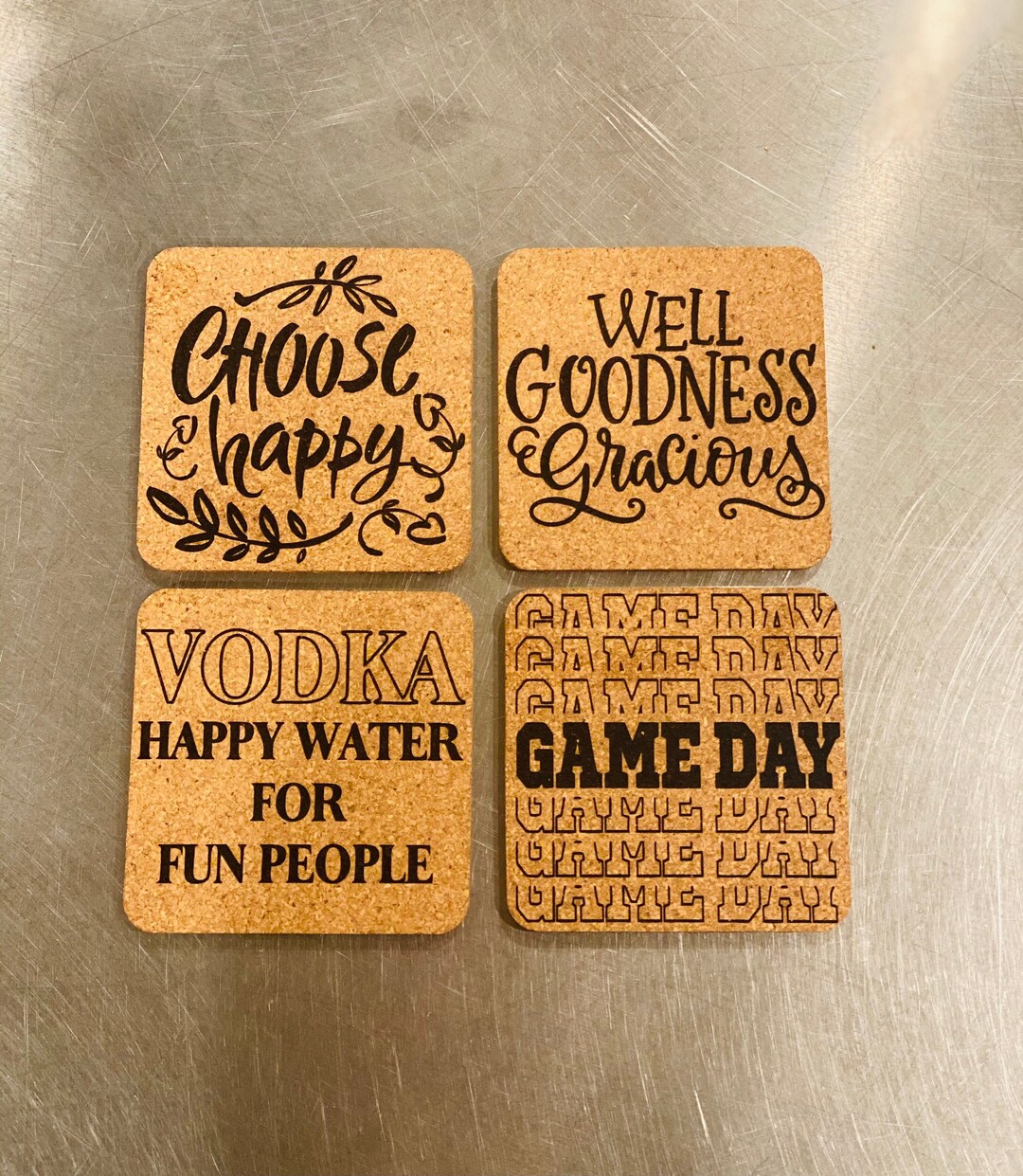 Custom Coasters Personalized Cork Coaster Custom Made Cork Coaster ...