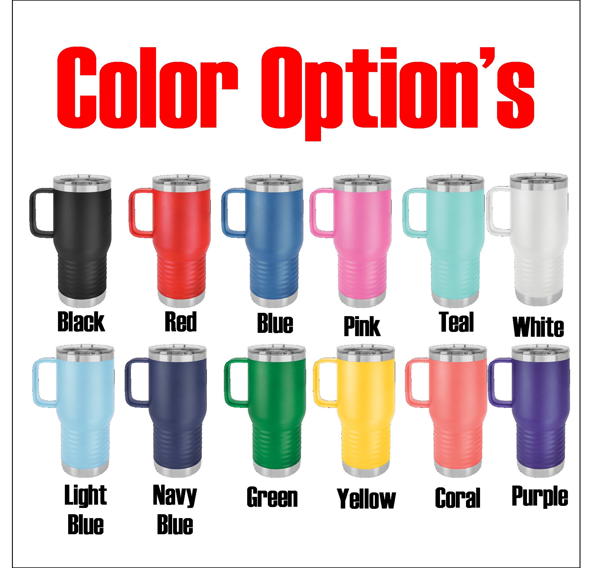 Personalized Mug 20 Oz Coffee Mug Custom Travel Mug Stainless - Etsy