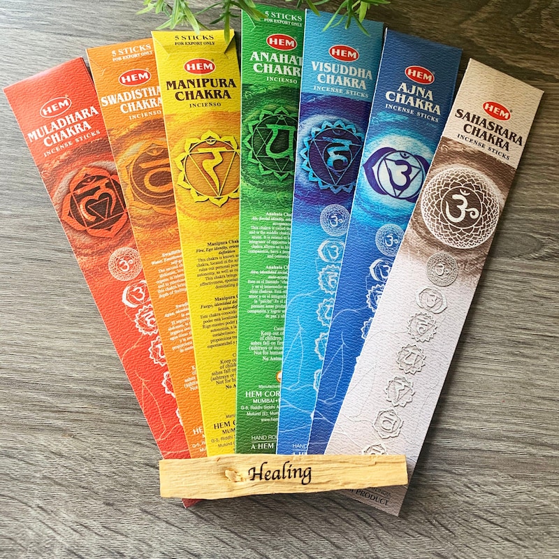 7 Chakras Incense Sticks - Etsy