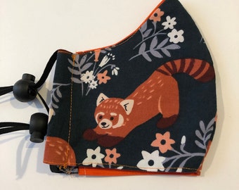 Red Panda Face Mask - Etsy