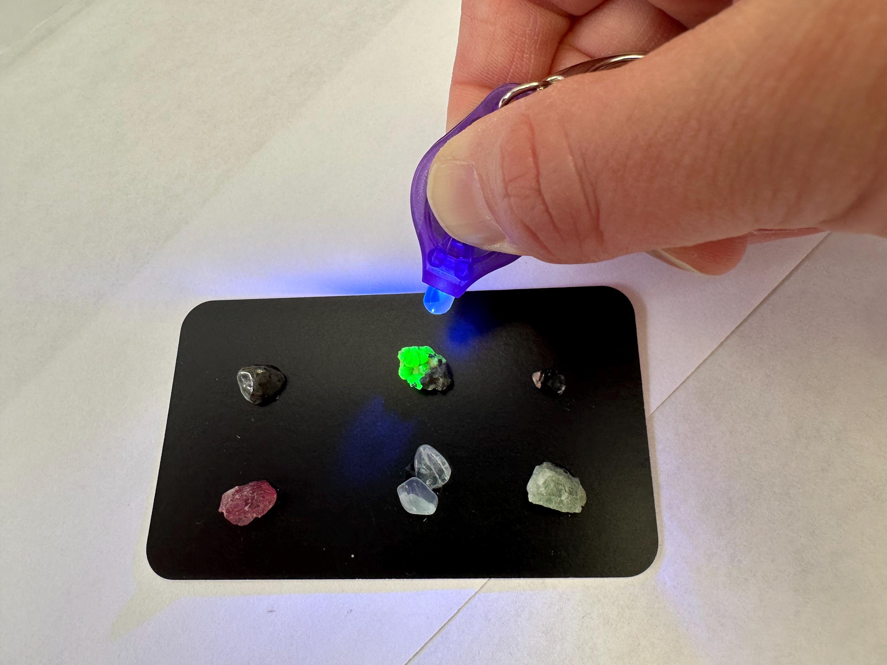 Fluorescent Mineral Starter Kit, STEM Educational Gift, Geology Kit for ...