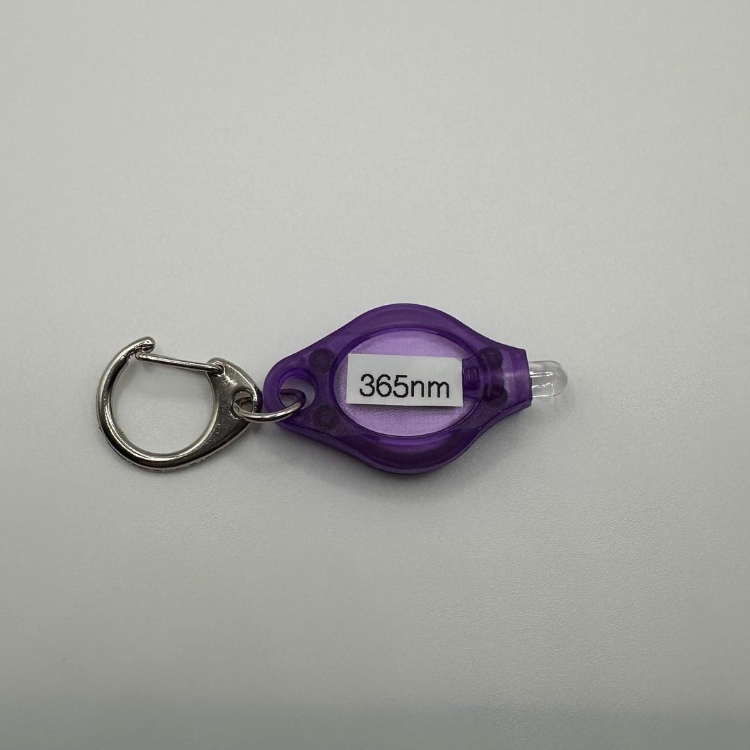 Long Wave UV LED Flashlight, 365 Nm, Black Light, Keychain, Ultraviolet ...