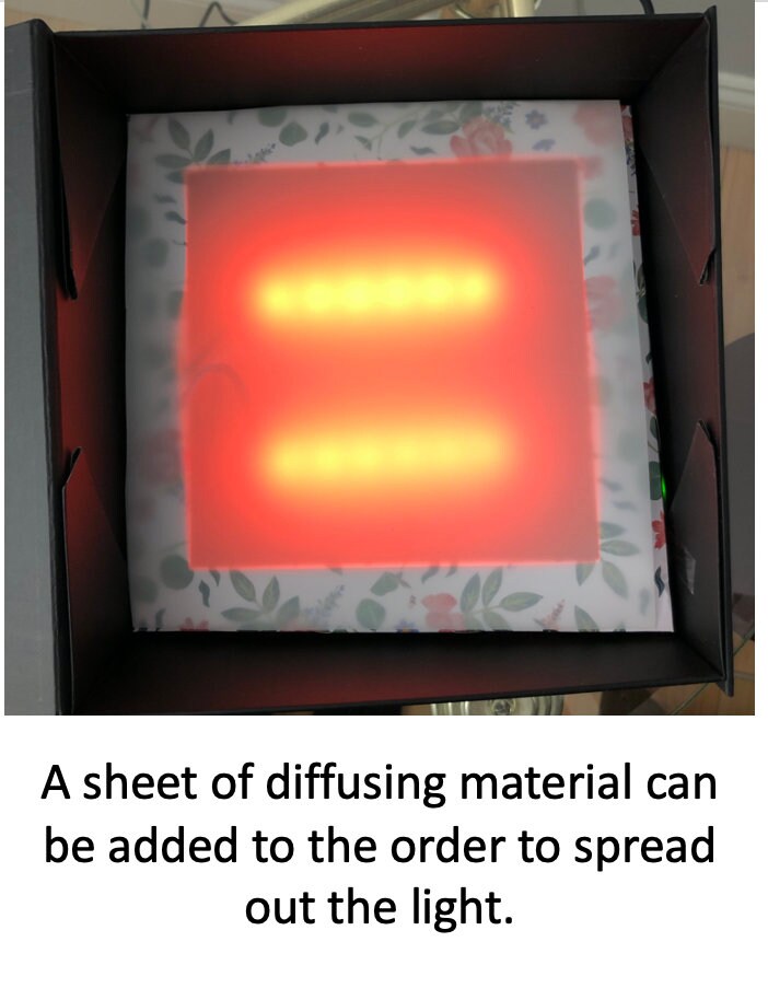 Deep Shadowbox Paper Light Box Paper Lightbox Display Case | Etsy UK