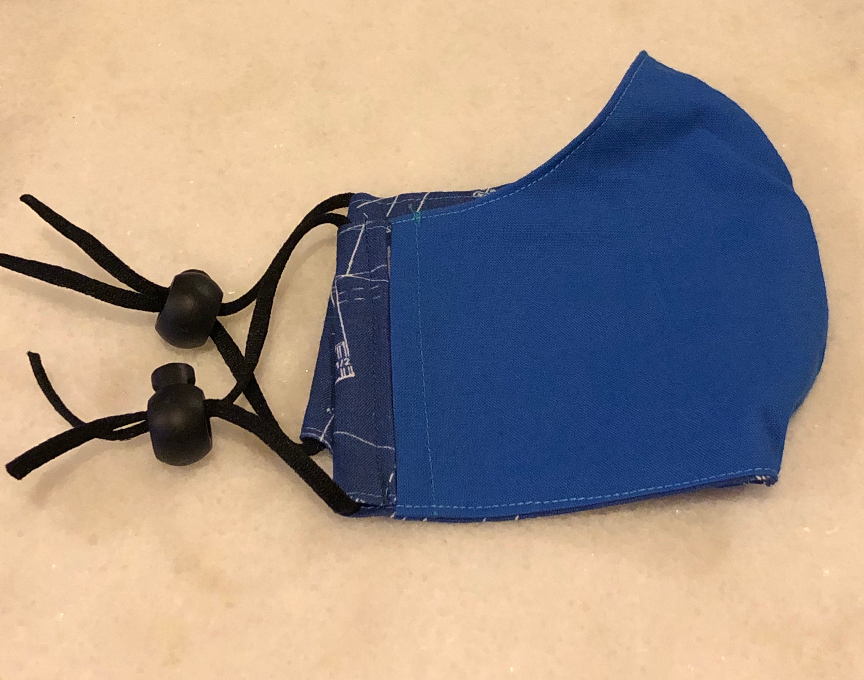 Handmade Face Mask Architecture Mask, Construction Mask, Blueprint Mask ...