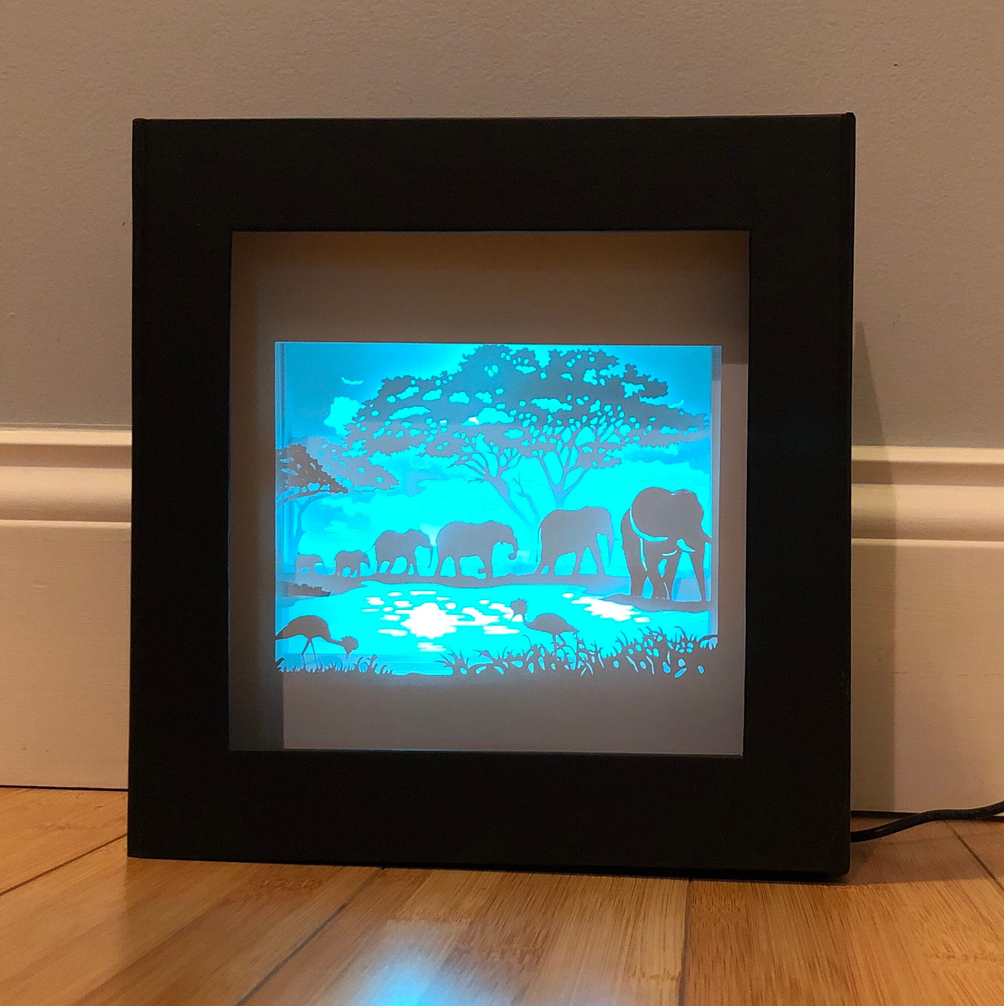 Papier-Light-Box Deep Shadowbox Lightbox Light Shadow Box - Etsy.de