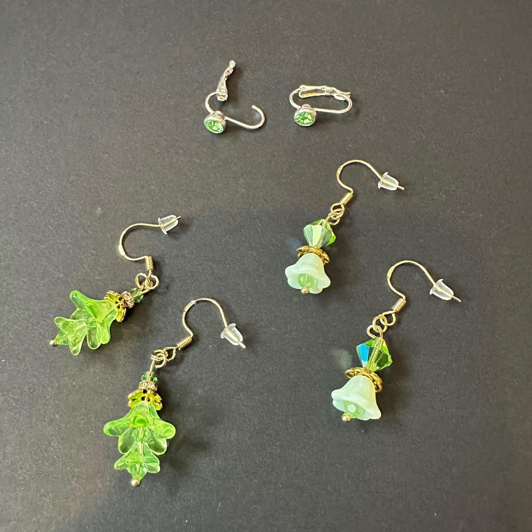 80s 90s Costume Dangle Earrings Women Fluorescent Retro Hoop Earrings ...