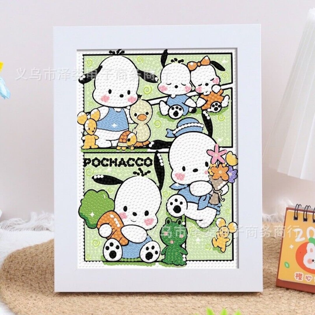 Sanrio Pochacco 5D Diamond Art Painting DIY Kit W/frame NEW - Etsy